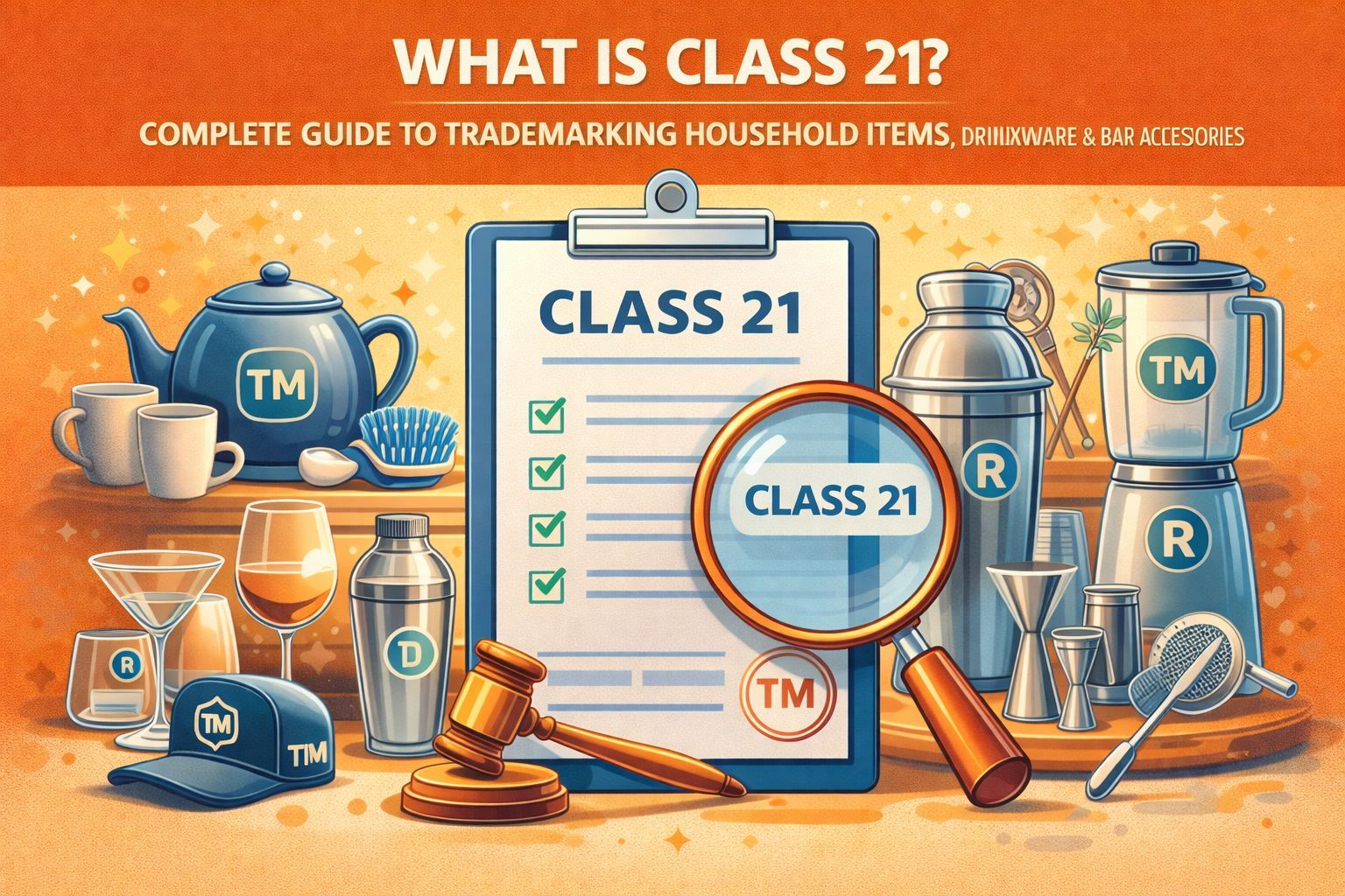 Class 21 Explained: How to Trademark Household Goods and Drinkware